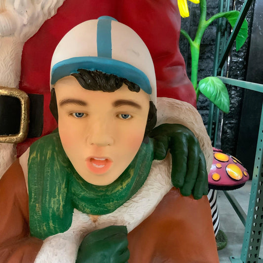 Santa Claus With Children Life Size Christmas Statue - LM Treasures ...