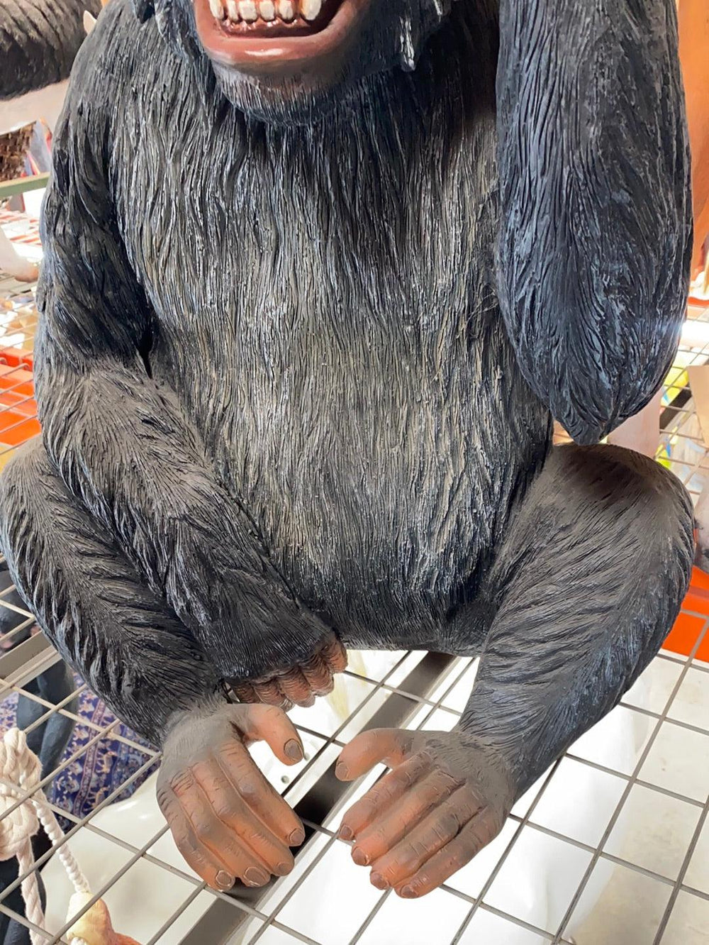 Monkey Max Chimpanzee Life Size Statue | LM Treasures