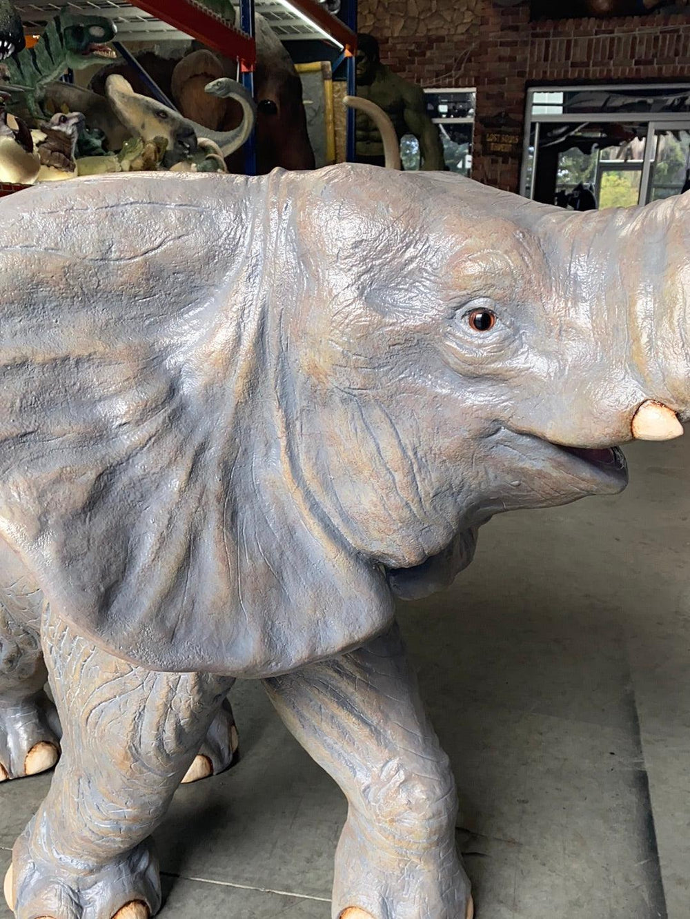 Walking Baby Elephant Statue | LM Treasures