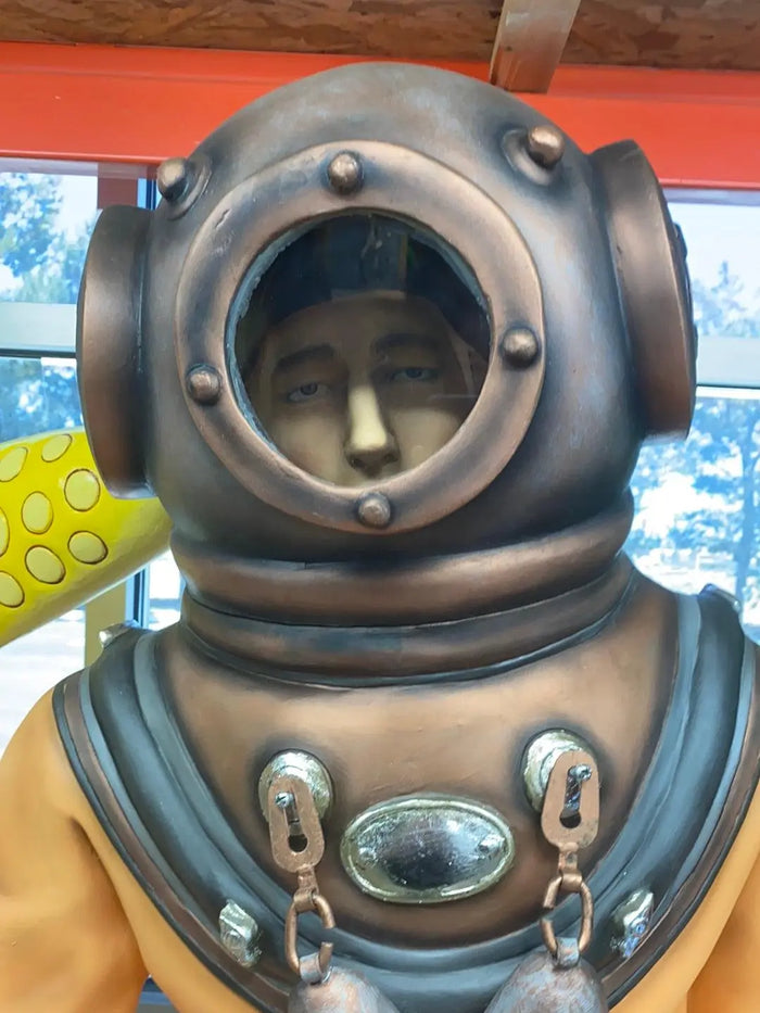 Deep Sea Diver With Hammer Life Size Statue| LM Treasures