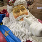Life Size Santa Claus Statue for Christmas Decor – LM Treasures