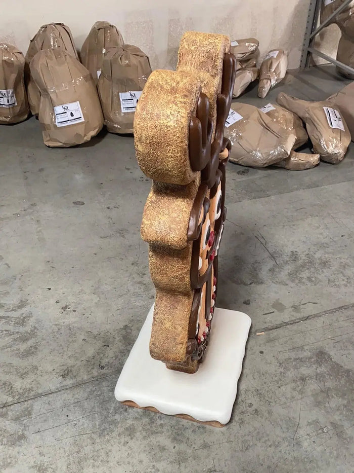 Reindeer Gingerbread Cookie Over Sized Statue | LM Treasures