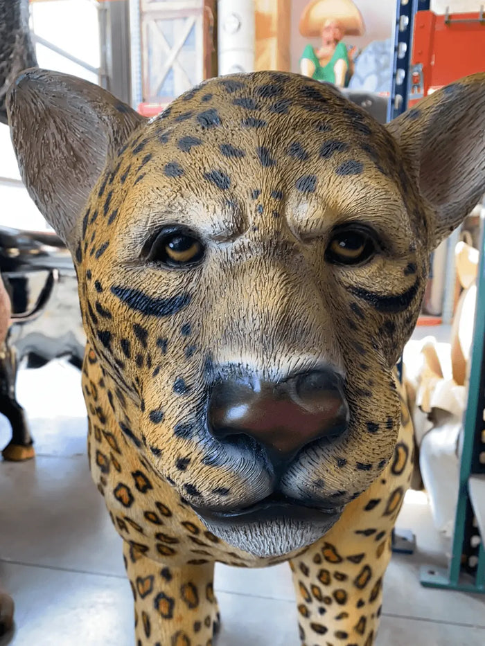 Leopard Life Size Jungle Animal Big Wild Cat Statue| LM Treasures