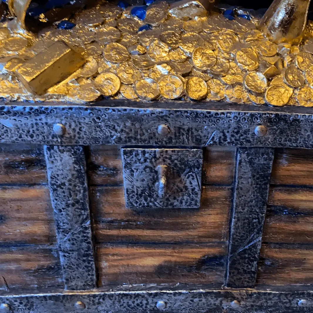 Treasure Chest Life Size Statue Decor | LM Treasures – LM Treasures
